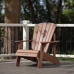Lifetime 60064 Adirondack Chair, Natural Brown