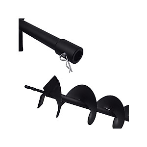 Auger Drill Bit for Planting Hole, 4" 6" 8" 10" 12" Bulb Bedding Digging Post Hole Planting Tool for 3/4" Shaft Auger