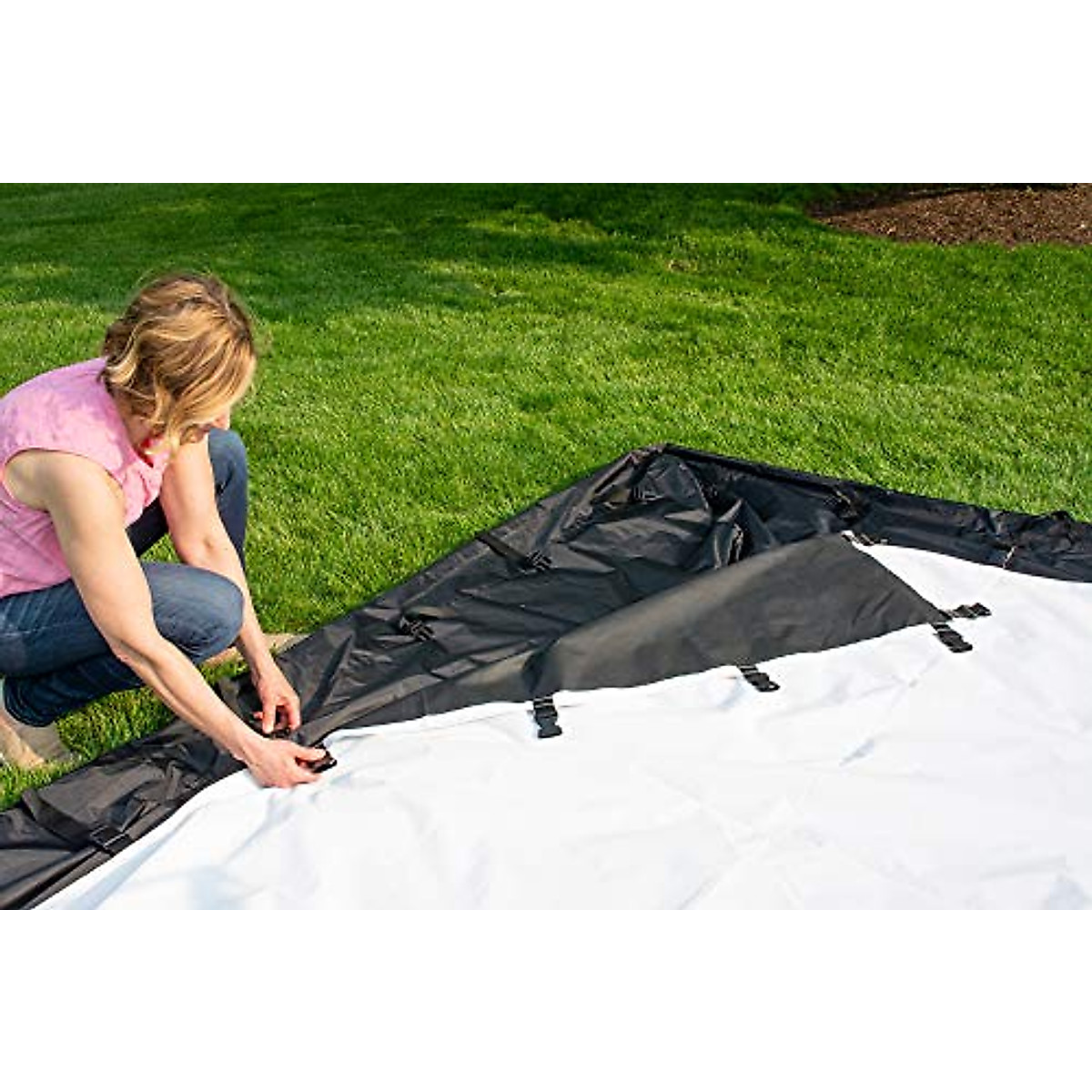 Total HomeFX Pro Weather-Resistant Inflatable Theatre Kit with Outdoor Projector, Projection Screen, and Projector Stand