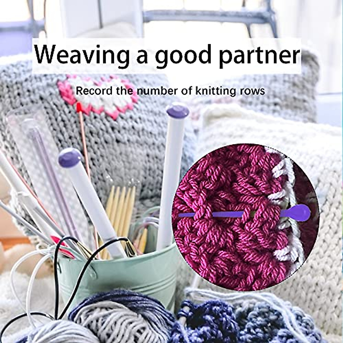 200 Pieces Hair Roller Pins plastic pins roller picks for fixed old fashioned hair rollers and brush roller curlers Hair styling tool needle structure knitting tool (purple)