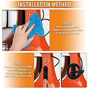 Cord Organizer for Kitchen Appliances & Electronics, 8 Pack Black White Stickly Cord Wire Holder Quickly Tidy Cord Wrap for Small Appliances Stand Mixer, Coffee Maker, Pressure Cooker, Air Fryer