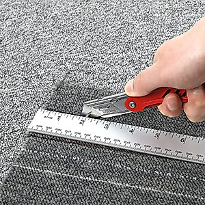 Hyper Tough 2-Piece FOLDING UTILITY KNIFE SET Quick-Change Blade INTEGRATED BELT CLIP