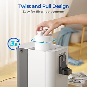 Waterdrop WD-K19RF Filter, Replacement for WD-K19-S and WD-K19-H Countertop Reverse Osmosis System, 12-month Lifetime