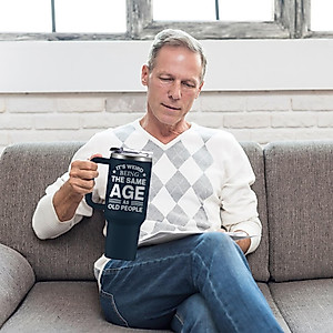 NIAXAUYT 70th Birthday Gifts for Men, 70th Birthday Tumbler 40oz, Funny 1955 Birthday Gifts for Men, Birthday Gifts for Men Turning 70 Year Old Gifts For Men Him Husband Dad Grandpa