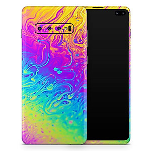 DesignSkinz Neon Color Fushion V2 Protective Vinyl Decal Wrap Skin Cover Compatible with The Samsung Galaxy S20 (Screen Trim & Back Glass Skin)