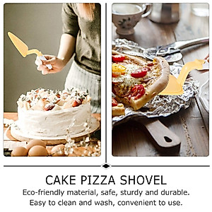 Hemoton Cheese Spatula Pizza Cutter Plastic Pie Server Pizza Cake Holder Cake Cutter Tart Dessert Slicer Pie Spatula Shovel for Serving Cake Pizza Pies Dessert Pie Spatula Cheese Cutter