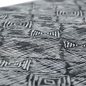 Pillow Perfect Outdoor | Indoor Nesco Stone Reversible Chair Pad (Set of 2), 15.5 X 16 X 4, Black