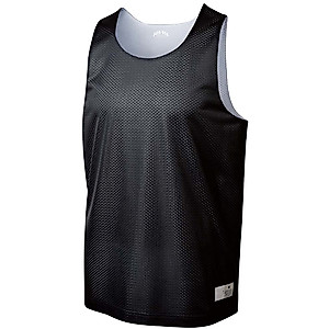 Joe's USA Men's Moisture Wicking Mesh Athletic Reversible Tank-L-Black