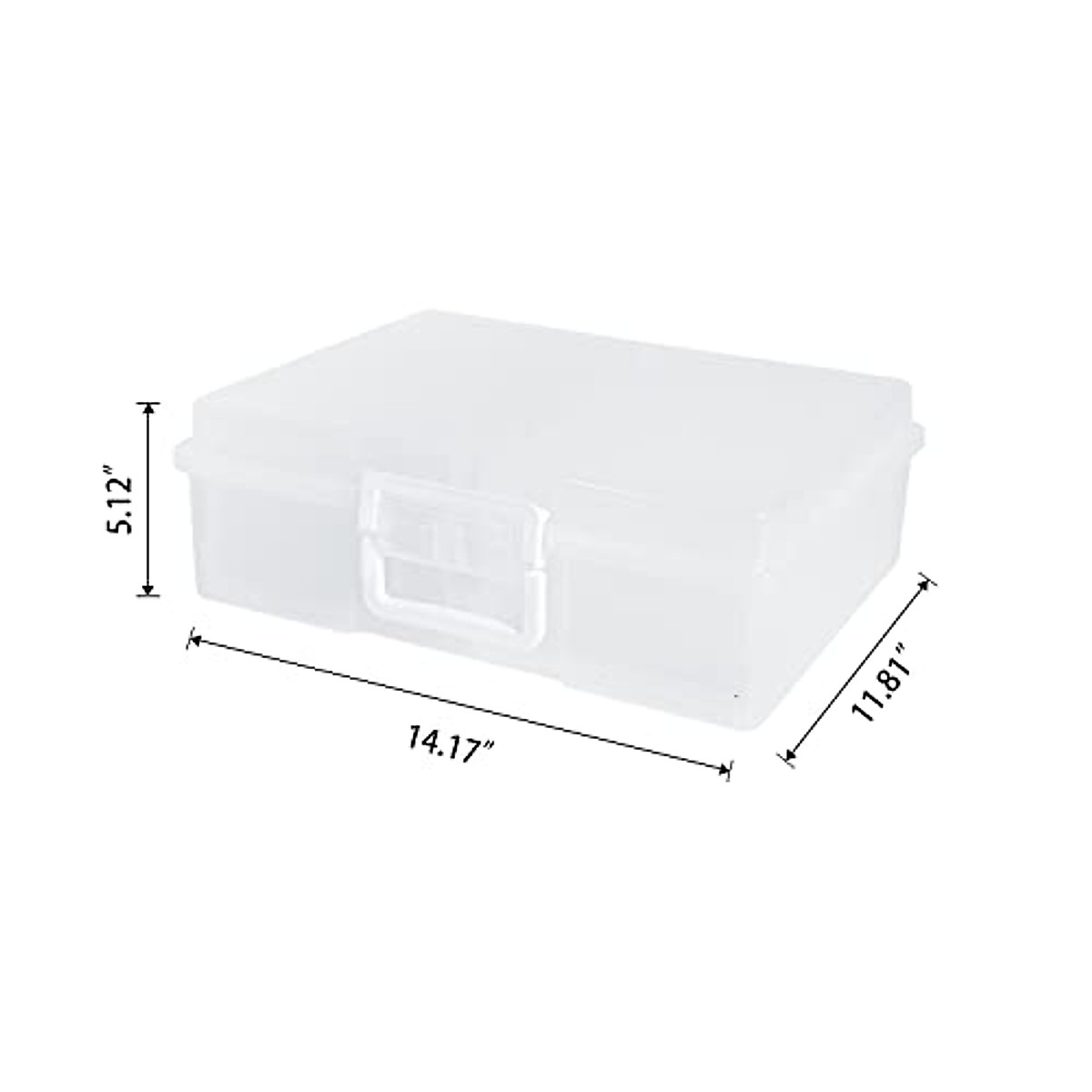 Naivees Photo Storage Case 4" x 6" Photo Storage Boxes Inner Photo Organizer Boxes Clear Plastic Picture Boxes Transparent Craft Keeper Photo Containers for Photos, Pictures,Art (16 Pack Inner Box)