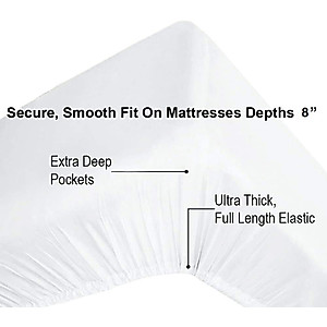 MGPS 100% Real Certified Organic Cotton Bedsheet Set, Full Size 6 Piece 1000 Thread Count Sheets Sets, [1 Fitted + 1 Flat + 4 Pillowcases], Fits Mattress Upto 8" Deep Pocket - Chocolate