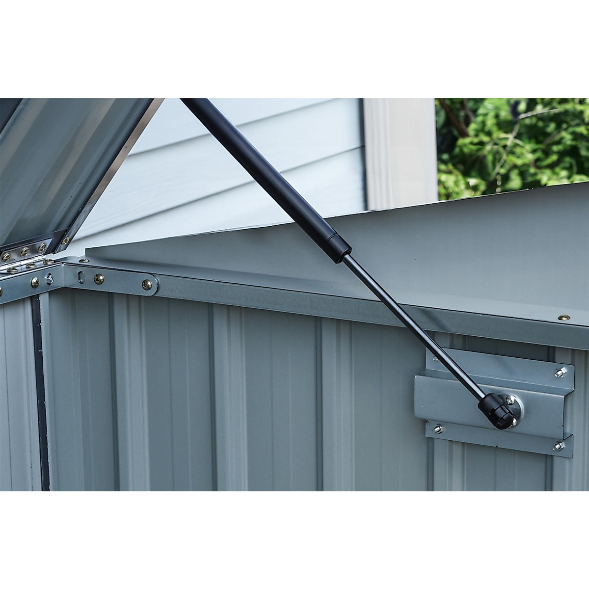 Arrow Sheds 6' x 3' Outdoor Steel Storage Shed, Grey