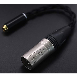 XL4-4 HiFi 4-pin XLR Balanced Male to 4.4mm Trrs Female Balanced Cable, Headphone Audio Adapter. XL4-4.