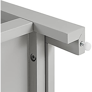 Crosley Furniture Katrina Kitchen Island with Faux Marble Top, Gray