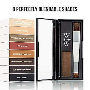 Color Wow Root Cover Up, Medium Brown - Instantly cover greys + touch up highlights, create thicker looking hairlines, water resistant, sweat resistant - No mess multi award winning root touch up
