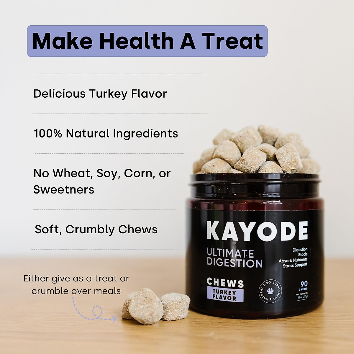 Kayode Ultimate Digestion. Fast Facting Anti Diarrhea for Dogs. Dog Farty Remedy & Dog Gas Relief. Natural Dog Diarrhea Medication Alternative. Pumpkin & Digestive Enzymes for Dogs.