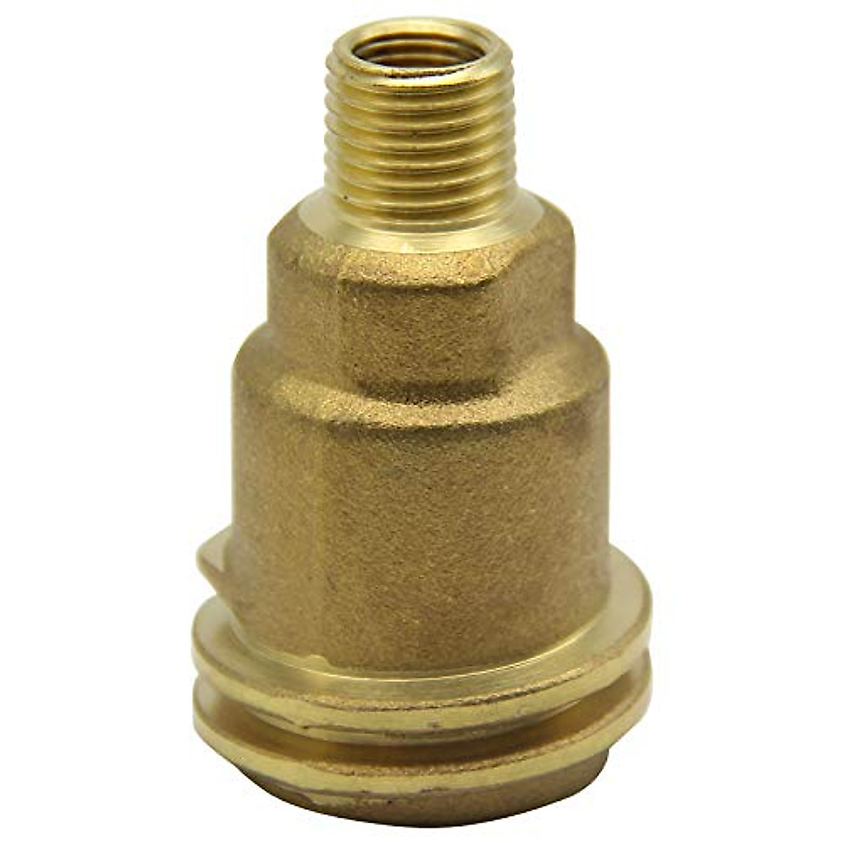 JIUDANI QCC1 Nut Propane Gas Fitting Adapter with 1/4 Inch Male Pipe Thread, Brass Propane Fittings, Propane Grills Outdoor Cooking, Solid Brass Propane Adapter