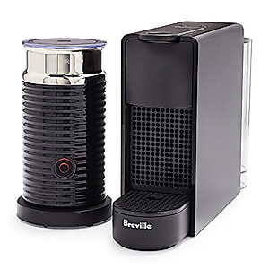 Nespresso Essenza Mini Espresso Machine by Breville with Milk Frother,20.3 fl oz, Piano Black