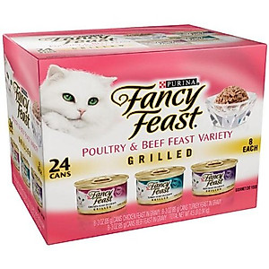 Fancy Feast Poultry and Beef Grilled 24 Can Pack