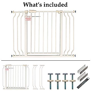 BalanceFrom Easy Walk-Thru Safety Gate for Doorways and Stairways with Auto-Close/Hold-Open Features, Multiple Sizes