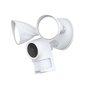 FOSCAM 2.4G/5GHz WiFi Floodlight Camera with Siren Alarm, 2K/4MP Outdoor IP Security Camera, 2-Way Audio, IP65, AI Detection, 2600lm Brightness (Existing Outdoor Wiring & Junction Box Required), FLC