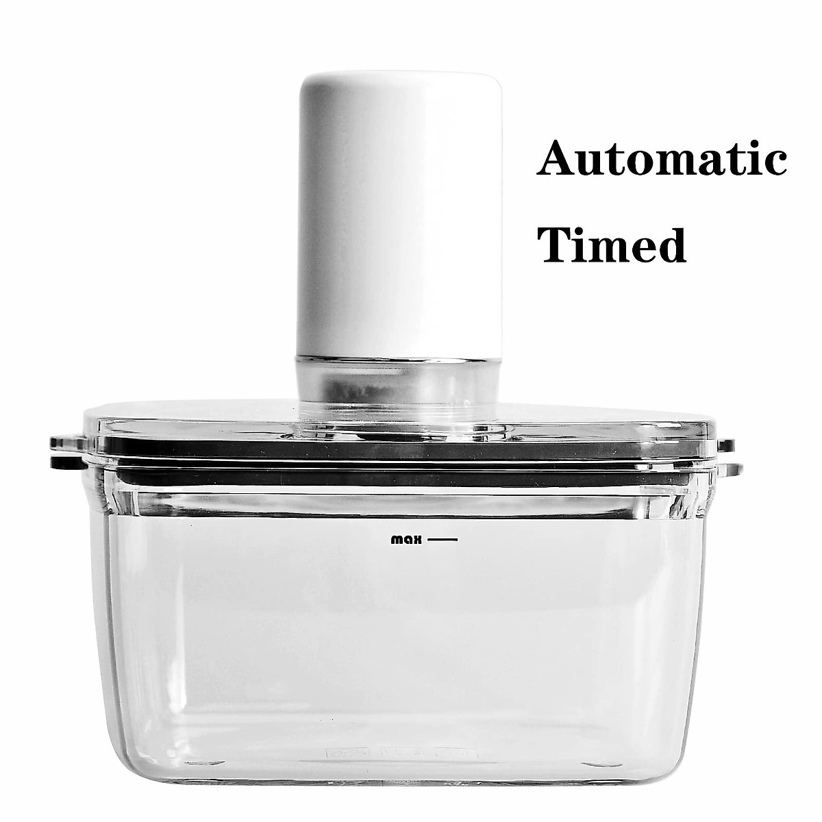 FEBEEK 2.8L Airtight Sealed Fresh-keeping Food storage Container with Vacuum Electric Pump for Meats, Pickles, Spices, Salads, Jams, BPA-Free