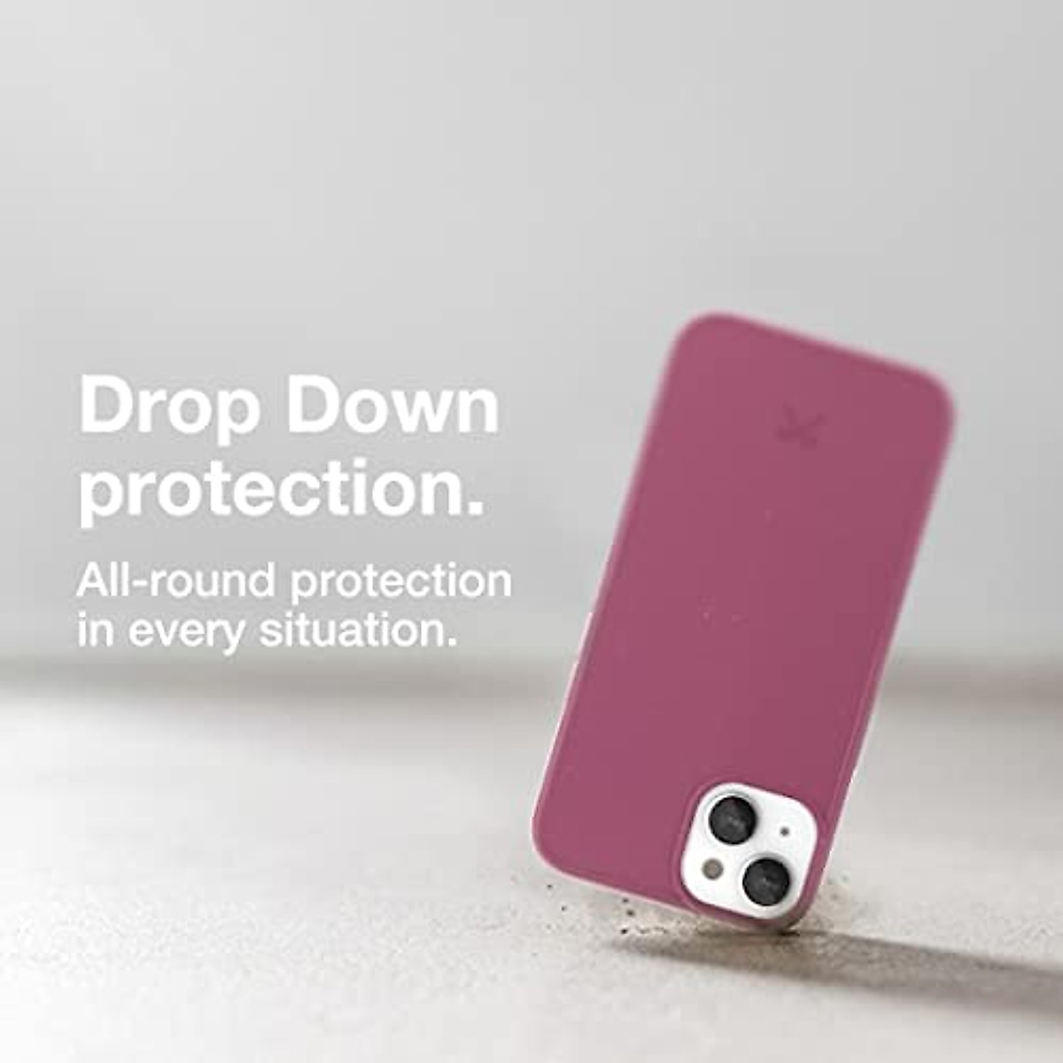 WOODCESSORIES - Phone Case for iPhone 13 Mini Case biodegradeable Red - Ecofriendly, Made of Plants