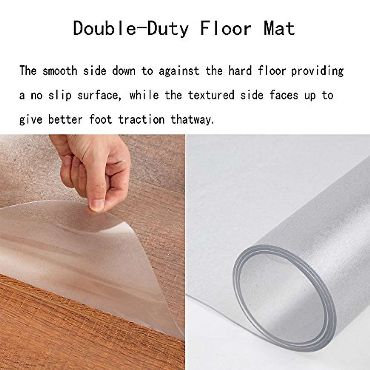 Office Chair Mat for Hard Wood Floors 36"x47" Heavy Duty Floor Protector Easy Clean