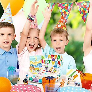 SaSbSc Art Party Cake Decorations with Paint Cupcake Topper Cute Paint Party Supplies Art Themed Birthday Favors for Kid Slime Party Graffiti Artist Birthday Party