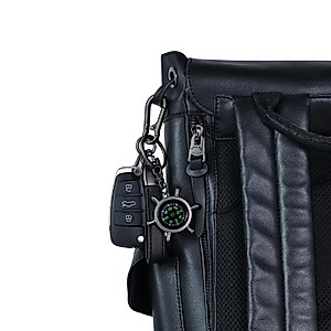 Key Chains for Car Keys, 360 Degree Rotatable Keychain for Men, Black Key Ring