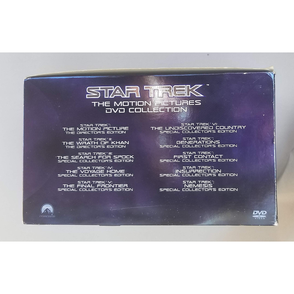 Star Trek: The Motion Pictures Collection (Motion Picture/ Wrath of Khan/ Search for Spock/ Voyage Home/ Final Frontier/ Undiscovered Country/ Generations/ First Contact/ Insurrection/ Nemesis)