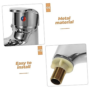 ULTECHNOVO Copper Water Tap Water Faucet Sink Basin Water Tap Faucets Bathtub Faucet Vessel Faucet Outside Bath Tub Faucet Kitchen Tap Outdoor Home Hose Faucet Bath Faucet Waterfall Faucet