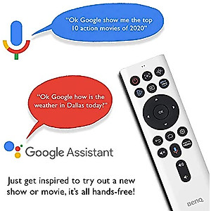 BenQ HT3550i True 4K Smart Home Theater Projector powered by Android TV - Google Play - Wireless Projection - HDR-PRO - 95 percent DCI-P3, 100 percent Rec709 - Lens shift (Renewed)