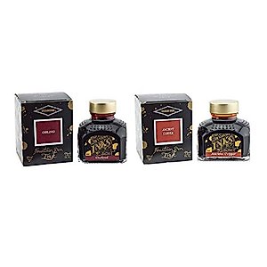 Diamine Fountain Pen Ink 80ml - Oxblood & Ancient Copper - 2 Pack