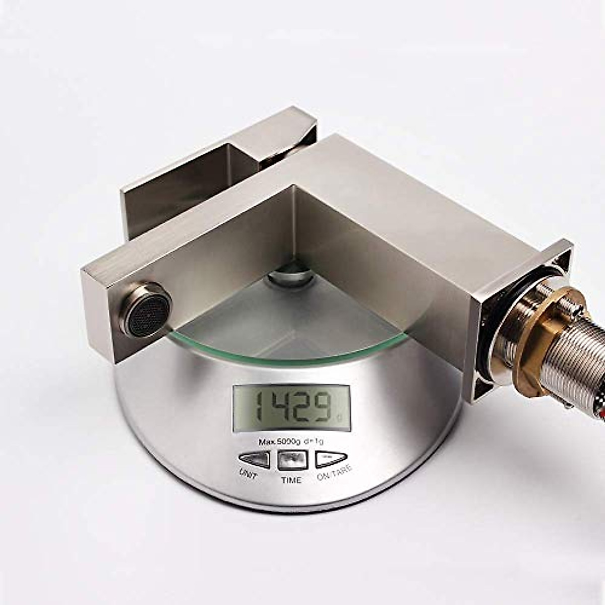 ALWEN Bathroom Faucet Brushed Nickel, Bathroom Faucets for Sink 1 Hole, Single Faucet with Pop Up Drain, Modern Bathroom Sink Faucet