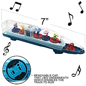 ArtCreativity Light Up Transparent Toy for Kids (Large Train)