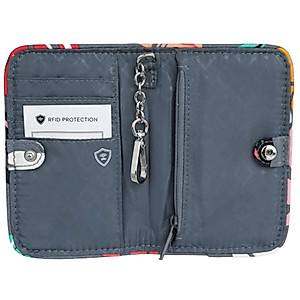 Vera Bradley RFID Small Bifold Wallet in Coastal Paradise