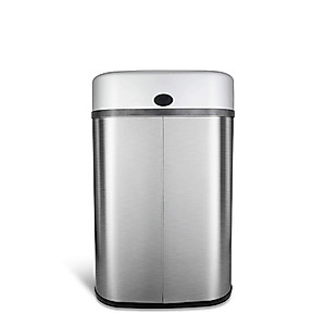 NINE_STARS Infrared Motion Sensor Trash Can 21 Gal. with Auto-Open Function