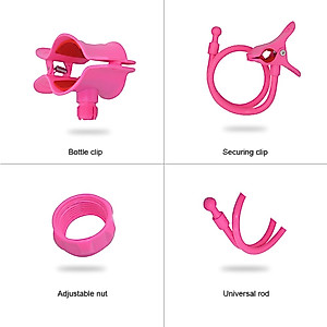 Baby Hands-Free Feeding Bottle Holder, can be rotated 360º, Used for Baby Stroller, Baby Crib, Feeding Support, can be Bent to The Desired Position