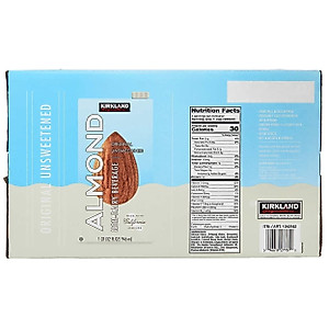 Kirkland Signature Almond Milk, 32 Fluid Ounce (12 Count)