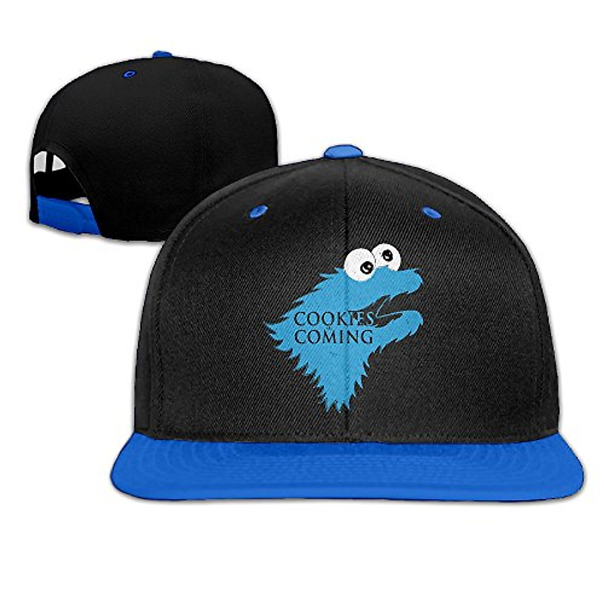 Fashionable Cookie Monster is Coming Adjustable Baseball Hip-hop Caps RoyalBlue