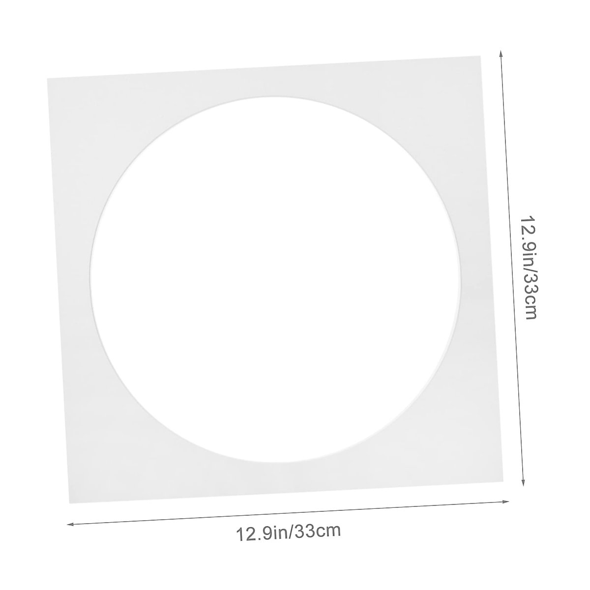 jojofuny Photo Frame Mat 3pcs Square Holes Matboard for Picture Frames Picture Frame Mats Photo Art Display Safe Sturdy