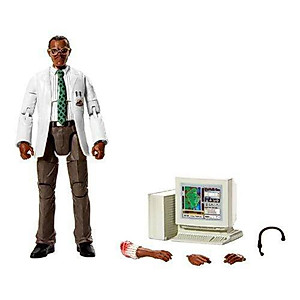 Mattel Jurassic World Toys Amber Collection Ray Arnold 6-in Action Figure with Movie-Inspired Removable Arm, Headset, & Computer Piece Accessory, Collectible Gift for 8 Years Old & Up