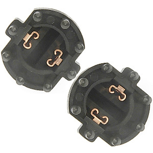 APDTY 756651x2 Headlight Low Beam Bulb Holder Socket Connector Pair Fits 2004-2009 Mazda 3 2006-2010 Mazda 5 2001-2003 ProtΘgΘ & Protege5 (Quantity 2 Included; Replaces B28V-51-0A3, B28V-51-0A3A)