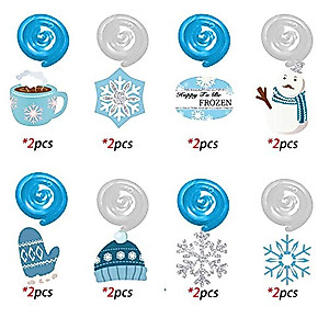 Christmas Snowman,Snowflake,Winter,Snow Frozen Hanging Swirl Decorations for Festival,Party,Together,Celling,Classroom,Home,Office,Bedroom(30Ct)