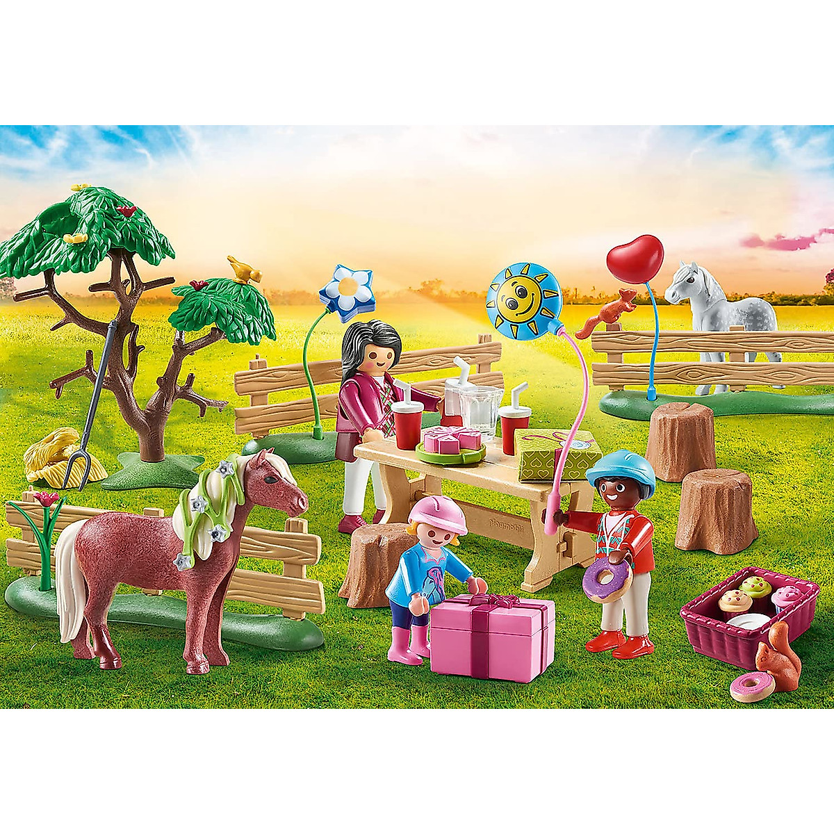 Playmobil Pony Farm Birthday Party