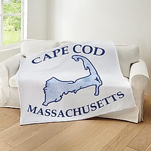 CafePress Preppy Vintage Blue Cape Cod Throw Blanket Super Soft Fleece Plush Throw Blanket, 60"x50"