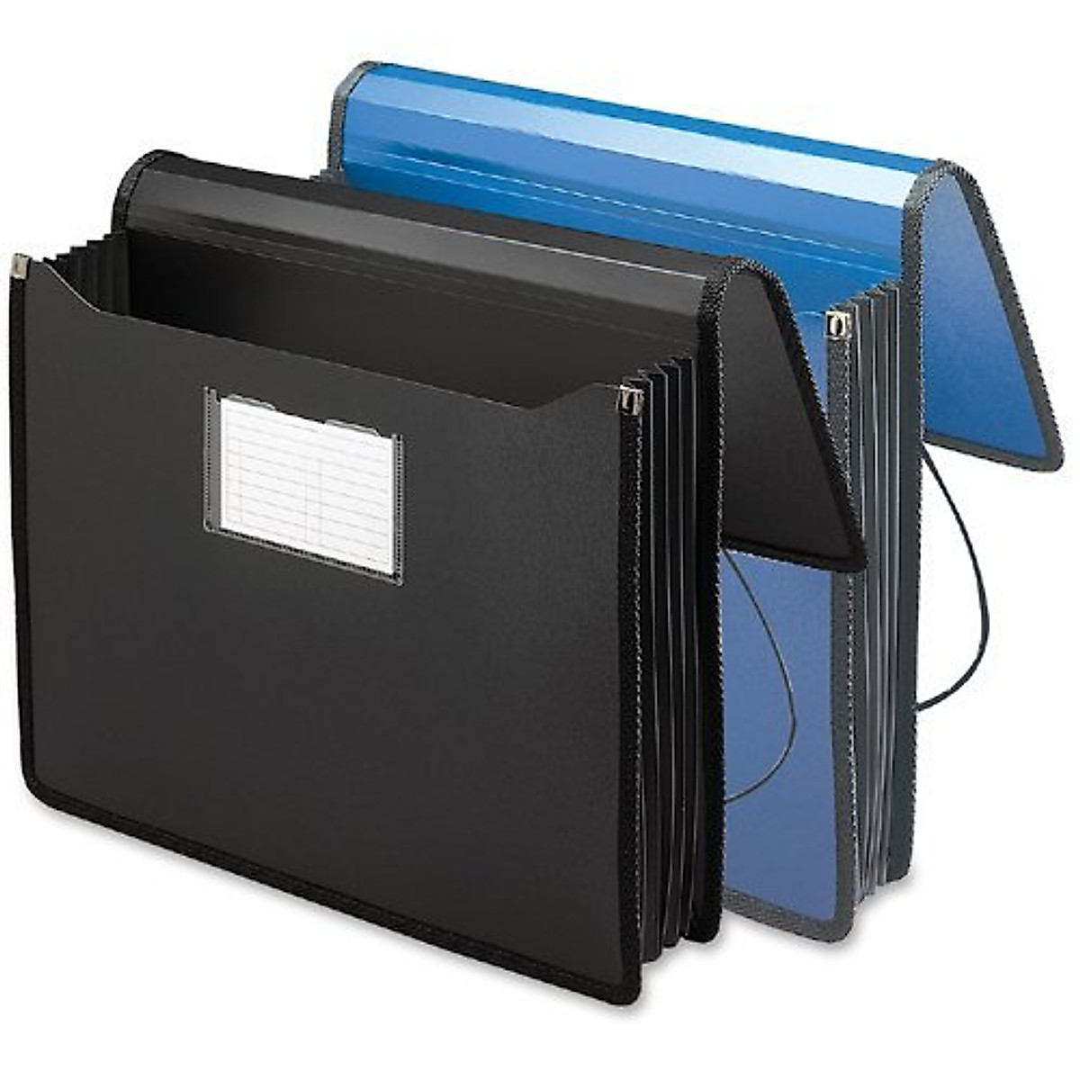 Smead Poly Premium Expanding File Wallet with Closure, 5-1/4" Expansion, Letter Size, Black (71500)