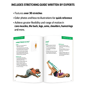 OPTP The Original Stretch Out Strap with Exercise Book, USA Made Top Choice Stretch Out Straps for Physical Therapy, Yoga Stretching Strap or Knee Therapy Strap