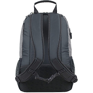 Eastsport Travel Skateboard Backpack Double Strap Laptop Bag Multi-Sport Design for Men and Women, Graystone Chambray