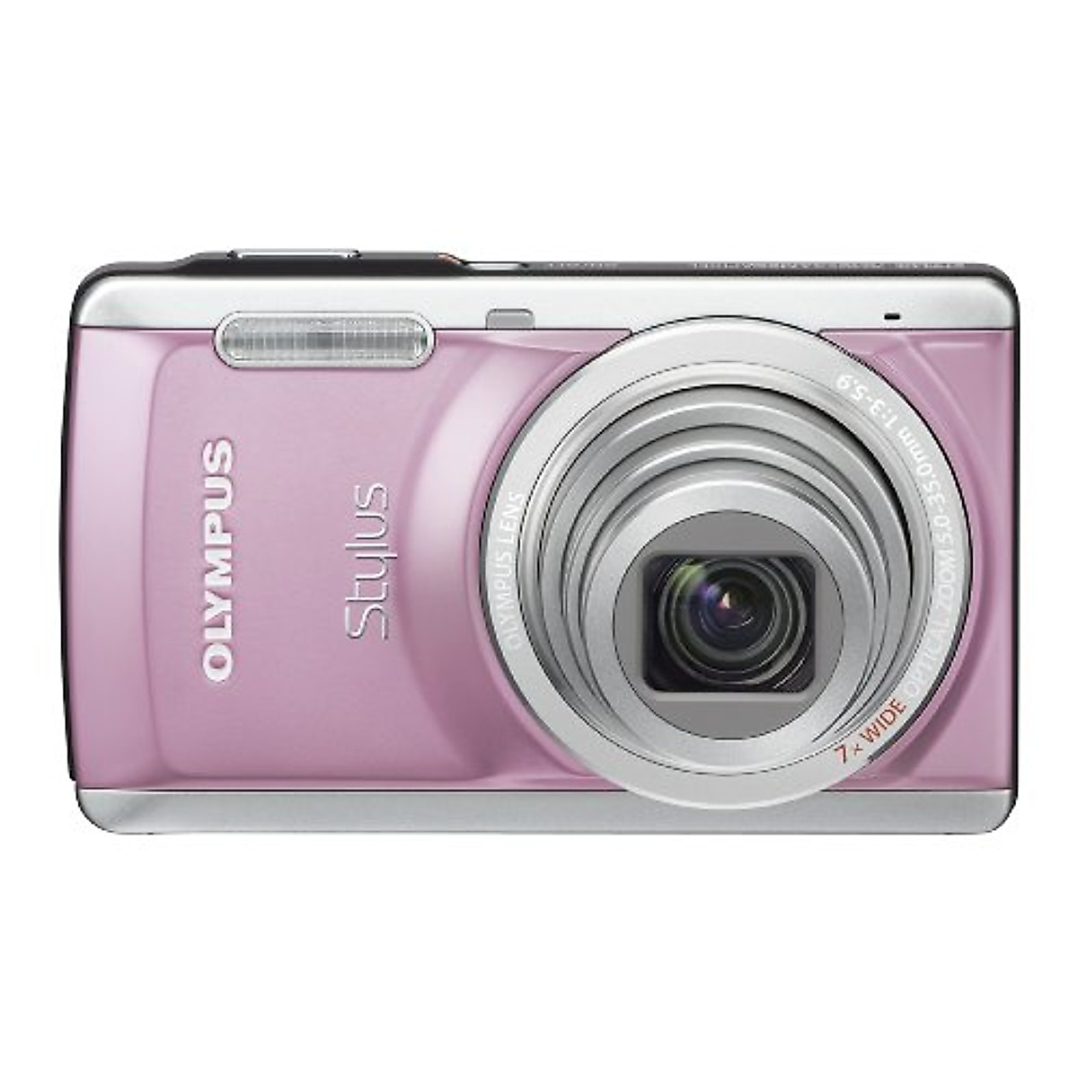 Olympus Stylus 7040 14 MP Digital Camera with 7x Wide Angle Dual Image Stabilized Zoom and 3.0 inch LCD (Pink) (Old Model)